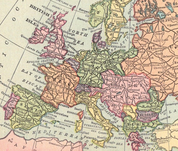 Map Of Europe 1910