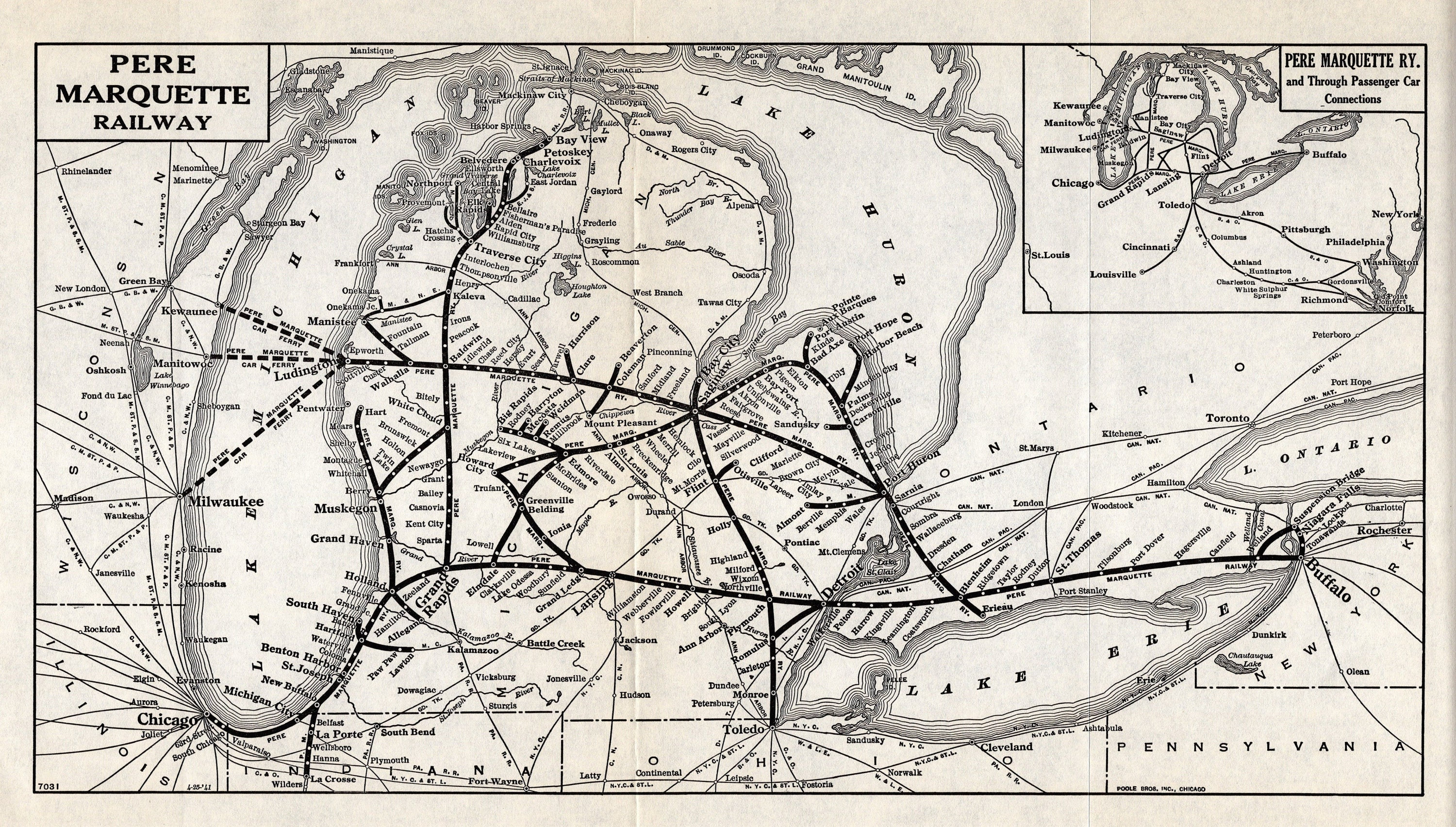 Cornelius Vanderbilt Railroad Map