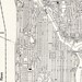 1940s Upper Manhattan Street Map New York City Map the BRONX Map Black ...
