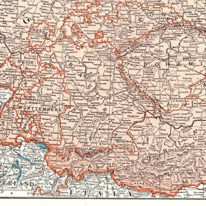 1944 Antique Map of GERMANY Vintage Germany Map Gallery Wall | Etsy