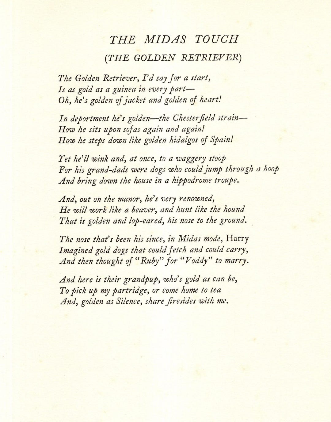 Antique Golden Retriever Poem Print Dog Poetry Wall Art Decor Hunting ...