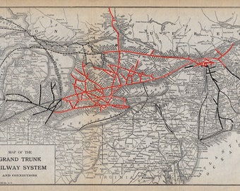 Grand Trunk Railway - Etsy