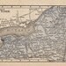 1888 Tiny New York State Map Wall Decor Vintage Map of New York ...