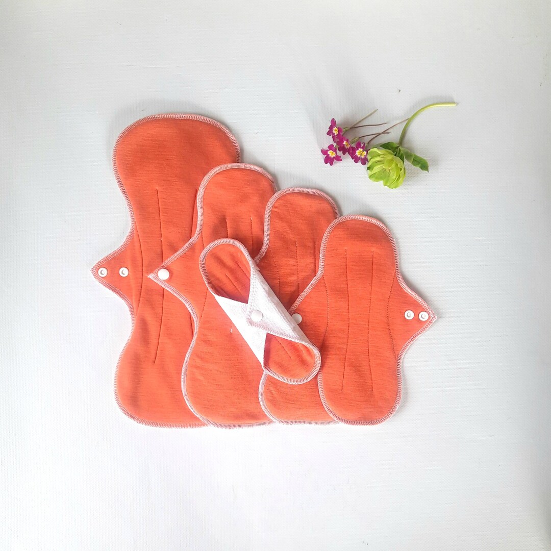 100% Merino Wool Reusable Period Pads. Cloth Pads Starter Set of 4 ...