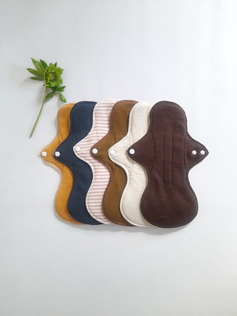 Overnight Merino Wool With Silk Reusable Period Pads. Menstruating Pad ...