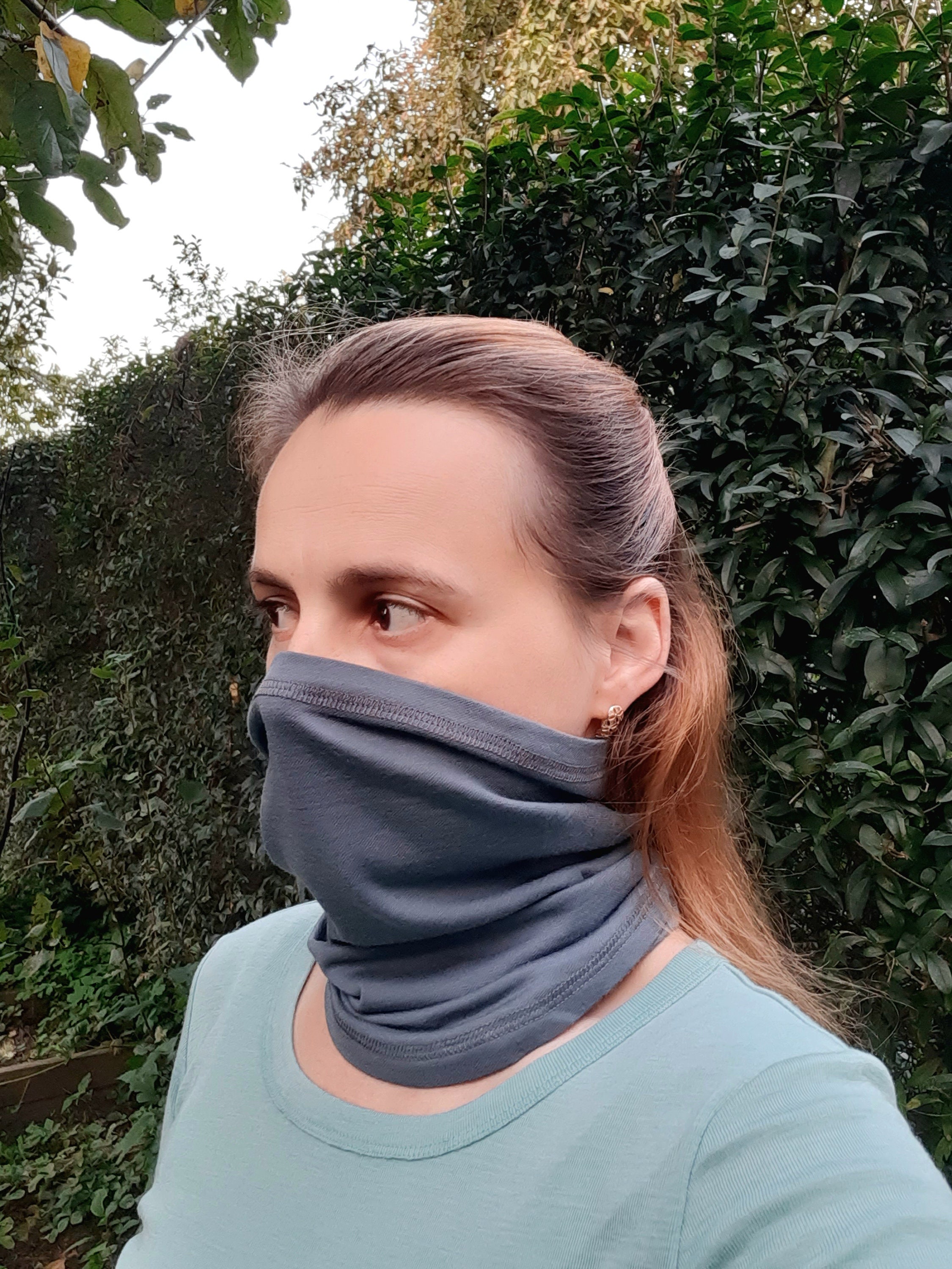 Unisex Merino Wool / Bamboo Snood for Sensitive Skin. Warm Neck Gaiter ...