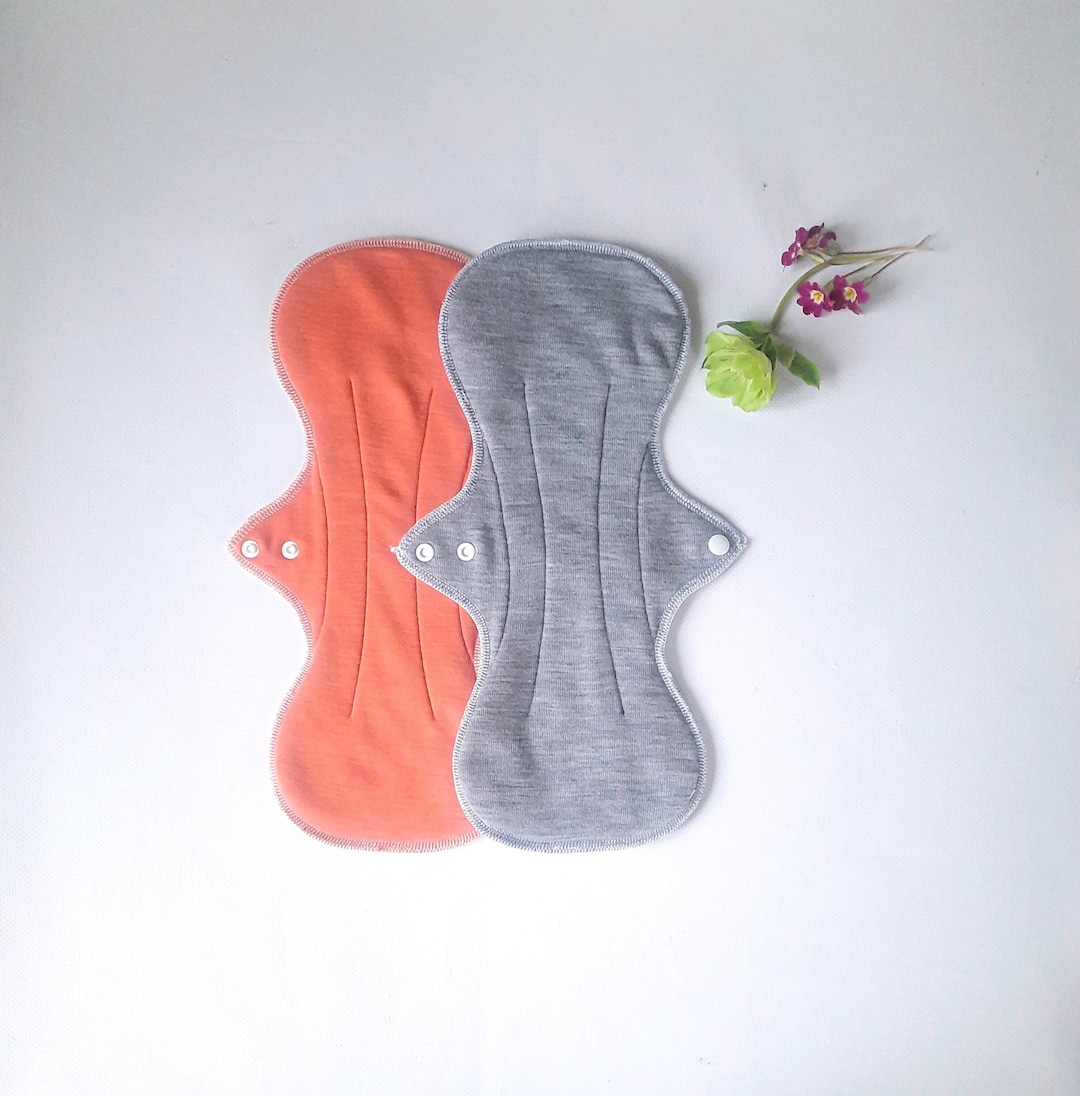 Extralarge 100% Merino Wool Reusable Period Pads. Menstruating Pad ...
