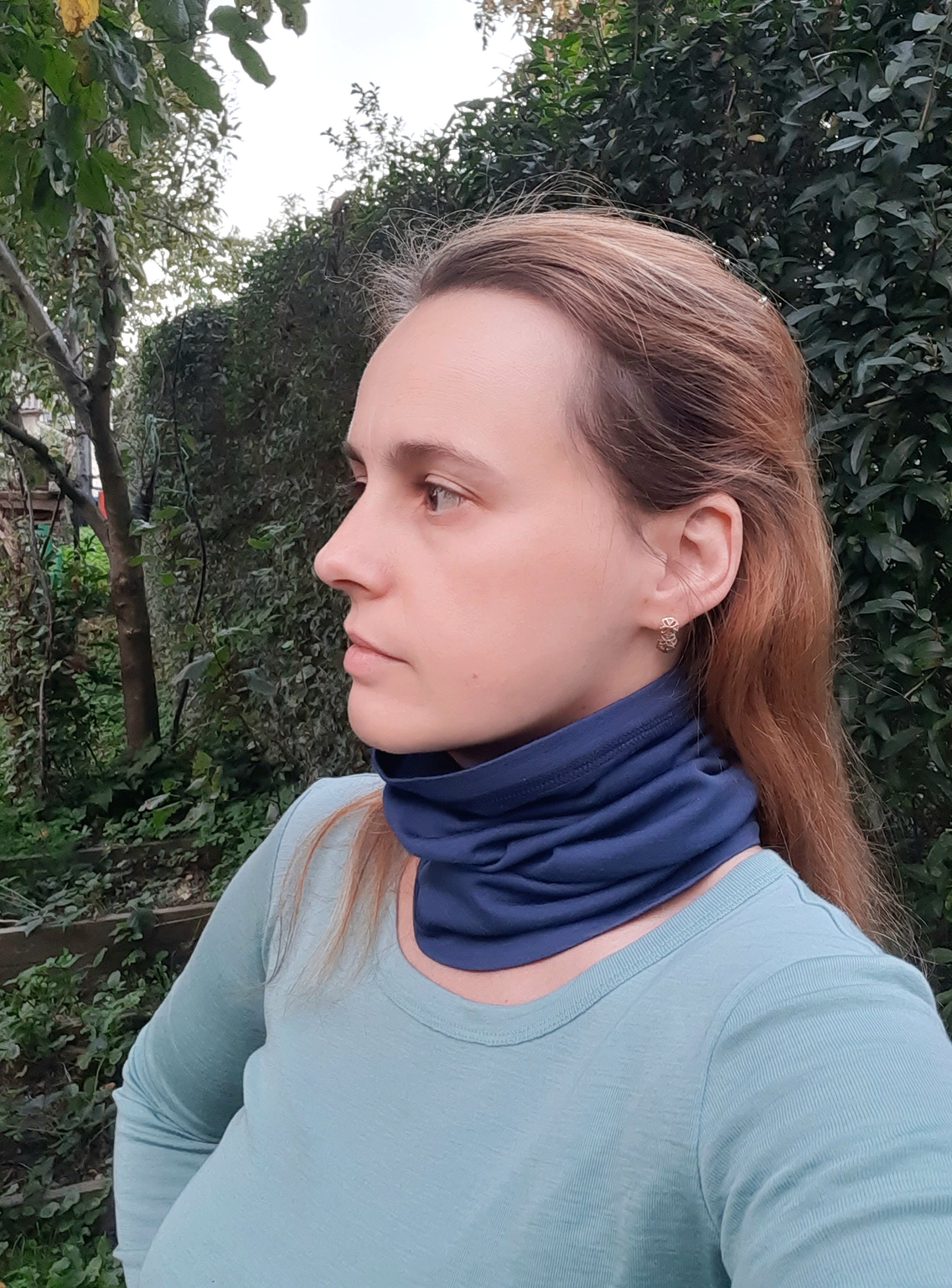 Unisex Merino Wool / Bamboo Snood for Sensitive Skin. Warm Neck Gaiter ...