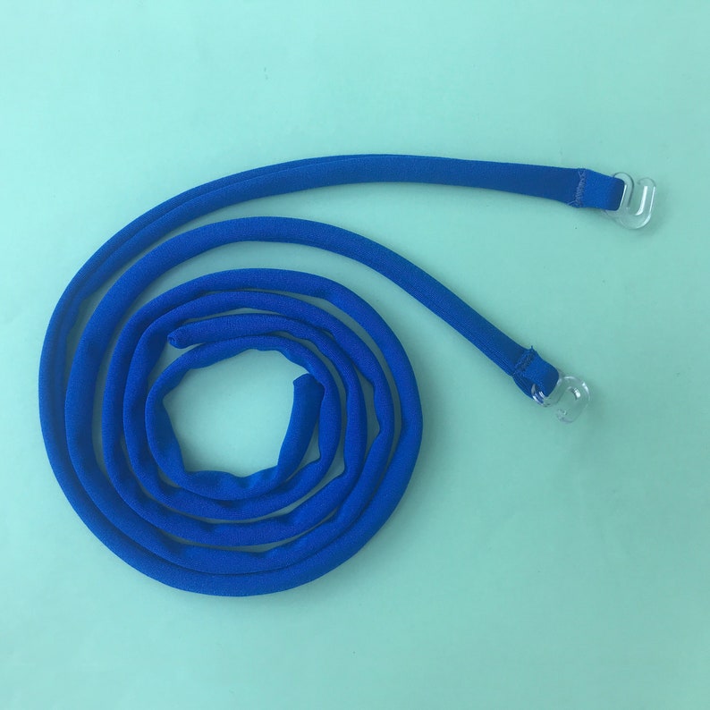 TWO Spandex Spaghetti Straps With Clip on ONE End - 1/4" Wide- Choice ...
