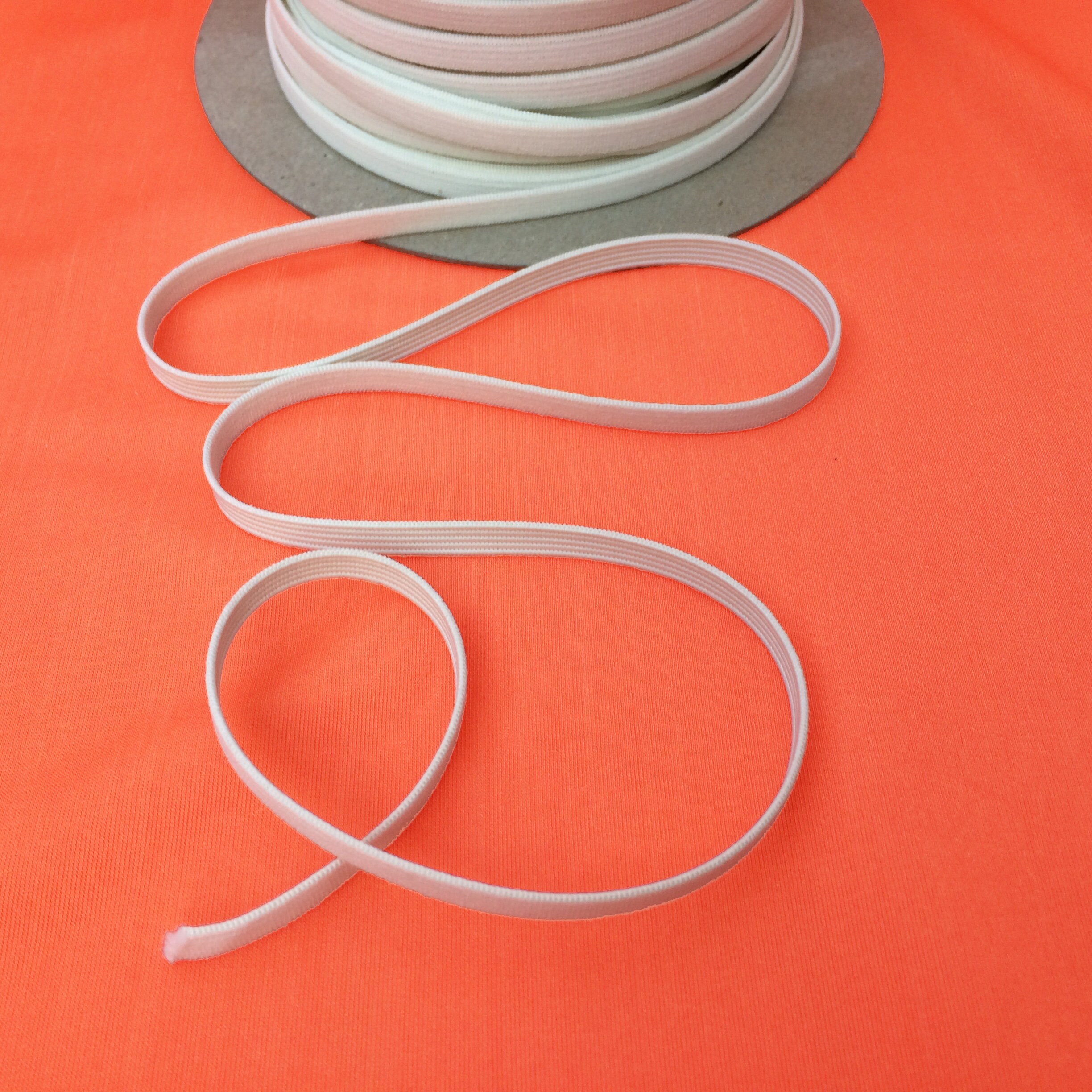 White Knit Elastic - 1/4" Inch Wide, Assort. Lengths Available- BTY by ...