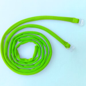 TWO Spandex Spaghetti Straps With Clip on ONE End - 1/4" Wide- Choice ...