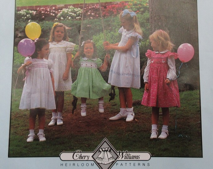 Chery Williams Basic Square Yoke Size Small 6 Mon-5 OR Lg 6-12 Sewing ...