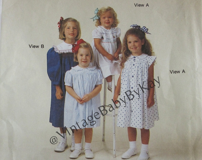 Children's Corner Pattern Bessie Size 1-4 Sewing Pattern Girl Dress ...