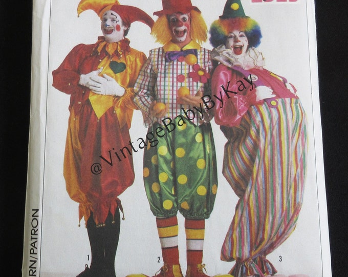 Simplicity Pattern 7117 Clown Jester and Hobo Costume, Adult Size Small ...