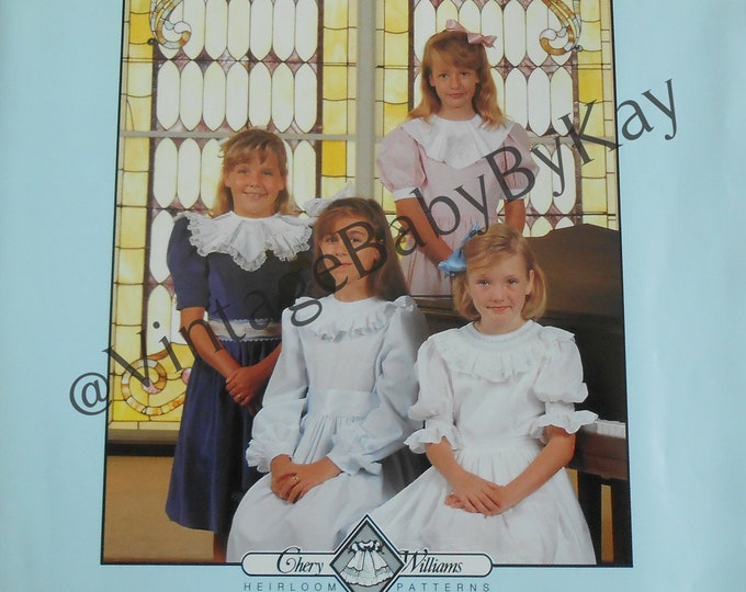 Chery Williams Pattern Waisted Princess Line Dress Small Size 4 - 7 ...