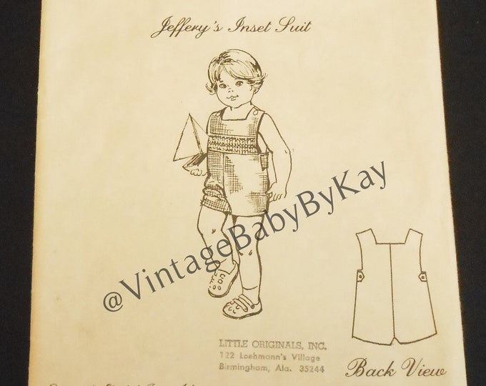 Children's Corner Pattern Jeffery Size 3 Sewing Pattern Gender Neutral ...