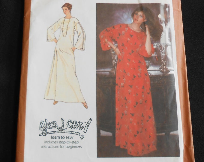 Simplicity 8743 Size 18 Sewing Pattern 70s Adult Woman Caftan Robe With ...