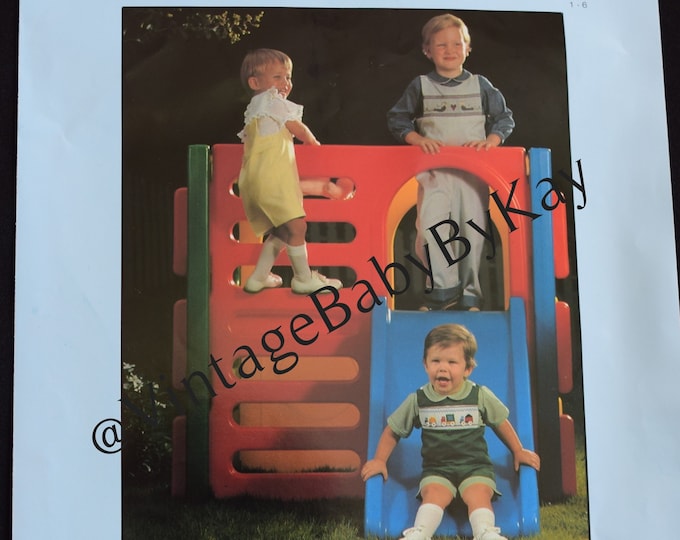 Chery Williams Pattern Long and Short Overalls & Shirt Size 1-6 Sewing ...