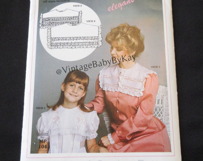 Margaret Pierce Pattern Square Collars MP 104 Size 6-16 Adult and 2-12 ...