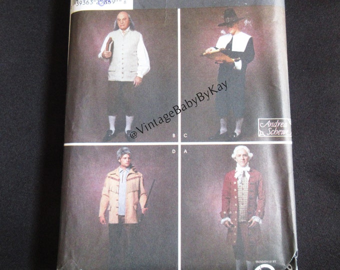 Simplicity Pattern 5958 Size L-XL Men's Colonial Costumes Pilgrim ...