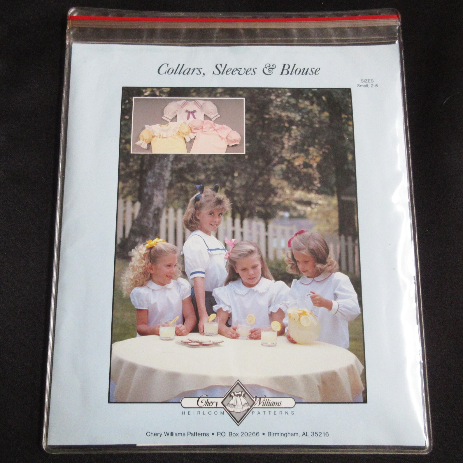 Chery Williams Pattern Collars Sleeves & Blouse Size 2-6 OR 7-14 Girl ...