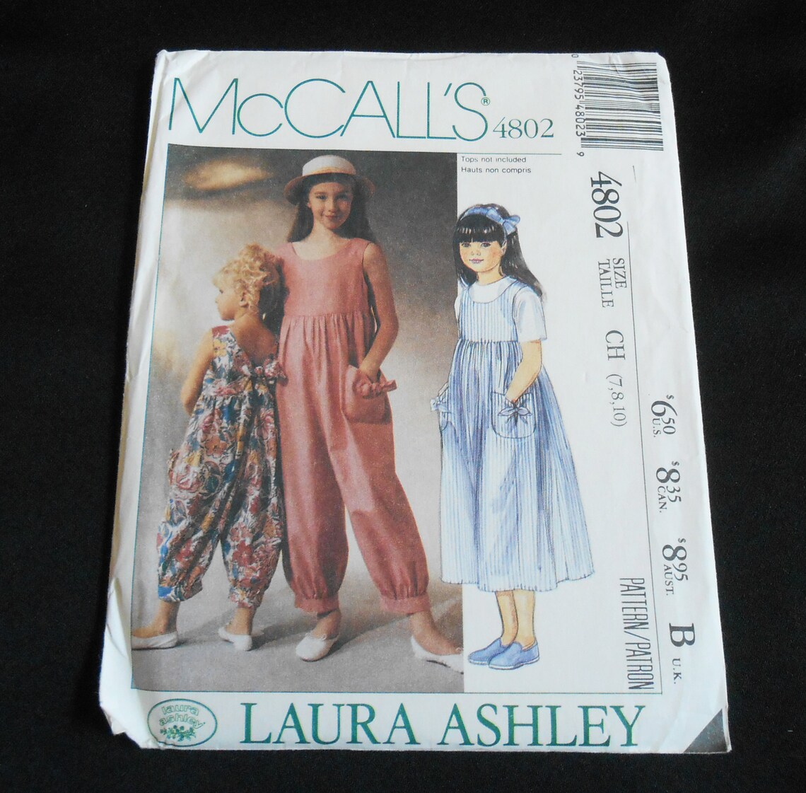 Mccall's 4802 Pattern Laura Ashley Design Sz 7 8 10 - Etsy