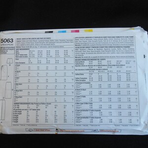 Simplicity 5063 Size XS-M 6-16 Adult Woman Sewing DIY Wrap Skirt Pants ...