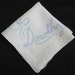 Dorothy Monogram Vintage White Linen Wedding Hanky W Blue Madeira ...