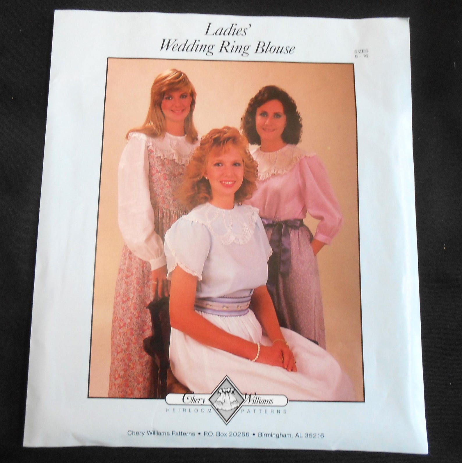 Chery Williams Pattern Ladies' Wedding Ring Blouse Size 6 - 16 Adult ...