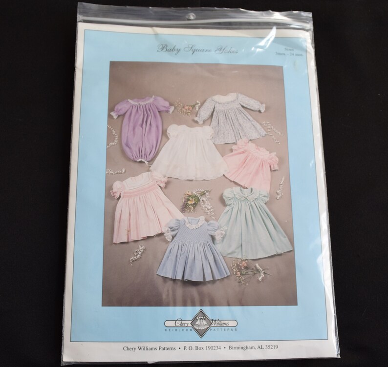 Chery Williams Baby Square Yokes Size 3 24 Months Sewing - Etsy