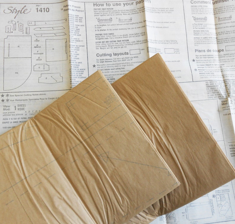 Style Pattern 1410 Size 8 10 12 OR 16, Wedding Formal Bridesmaid Gown ...