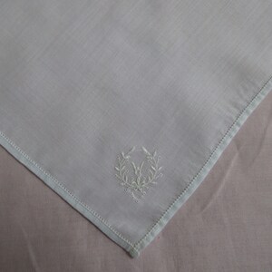 W Monogram Hanky Vintage White on White Cotton Wedding Handkerchief ...