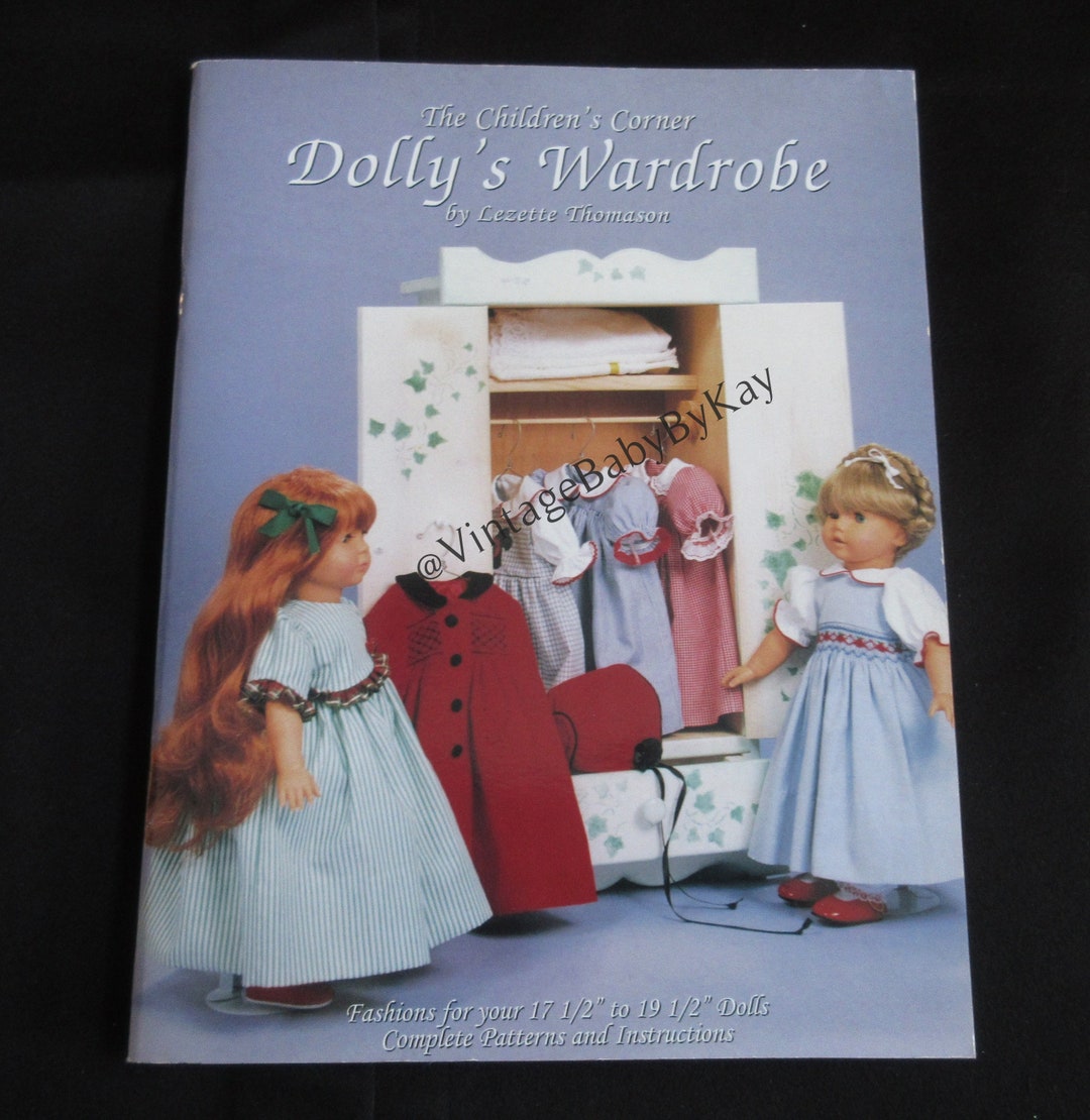 Children's Corner Dolly Wardrobe Book by Lezette Thomason, Smocked & Heirloom Clothes Patterns ...
