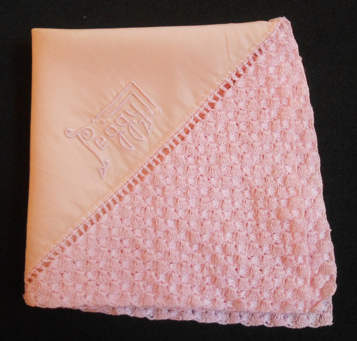 Peggy Monogram Vintage Pink Polyester Wedding Hanky With Hand - Etsy