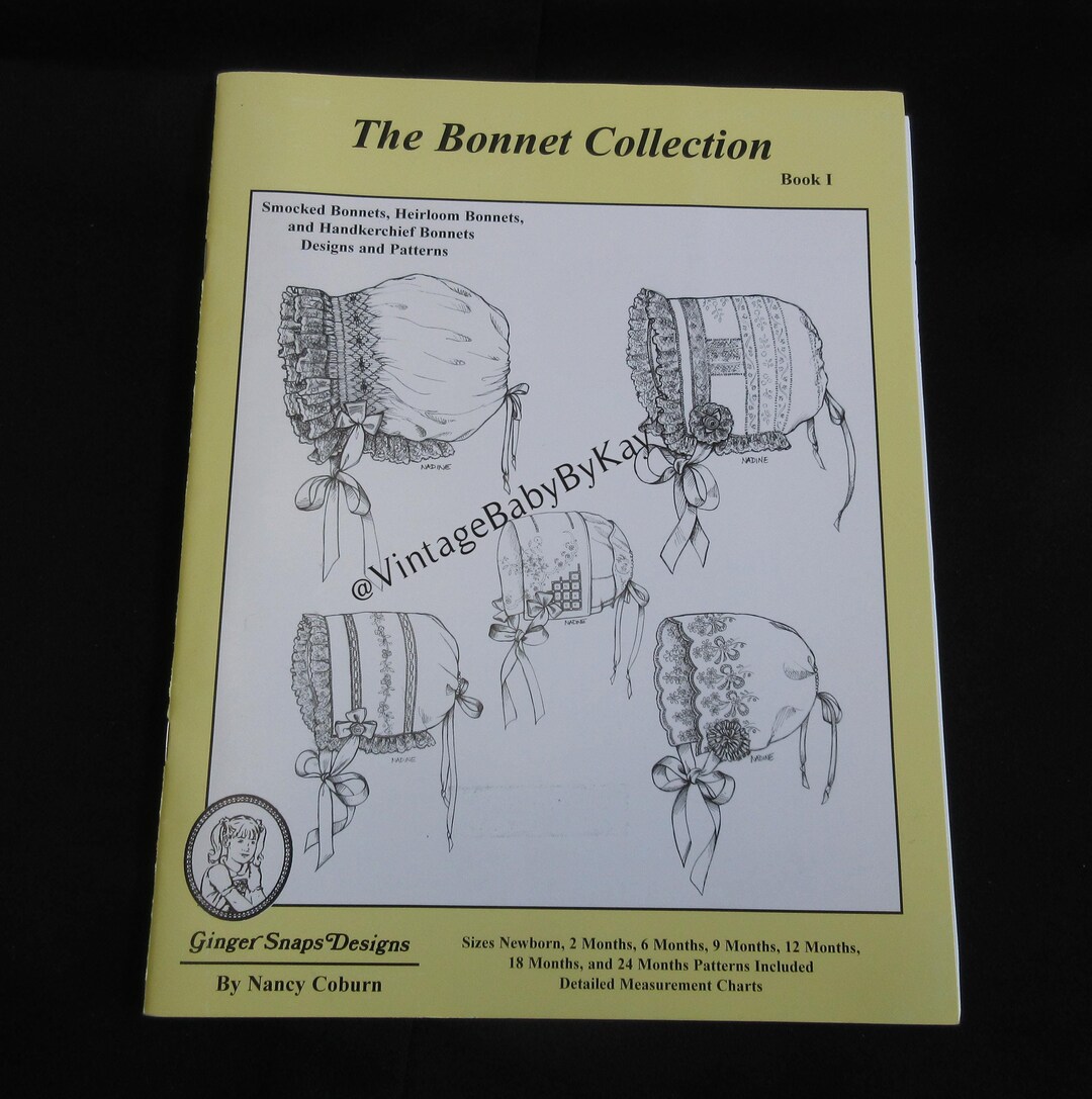 The Bonnet Collection Book 1 by Nancy Coburn of Ginger Snaps Designs ...
