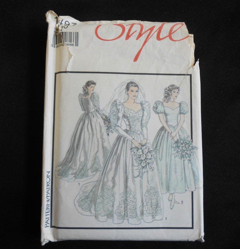 Style Pattern 1497 Size 10 Wedding Formal Bridesmaid Gown - Etsy