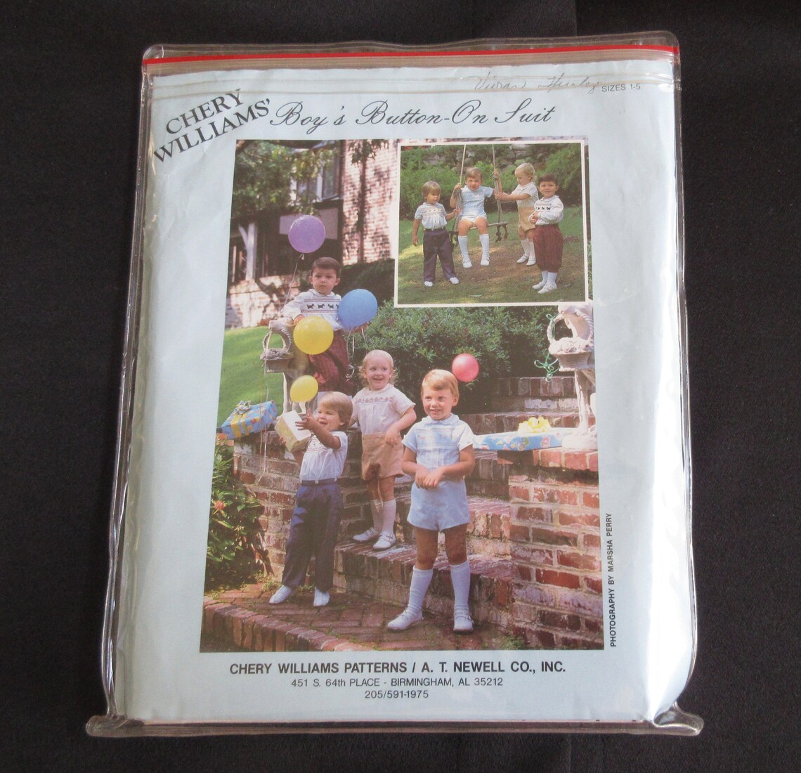 Chery Williams Boy's Button on Suit Size 1-5 Sewing Pattern, Smocked or ...