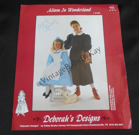 Alison in Wonderland Dress Pattern by Deborah's Designs - Etsy