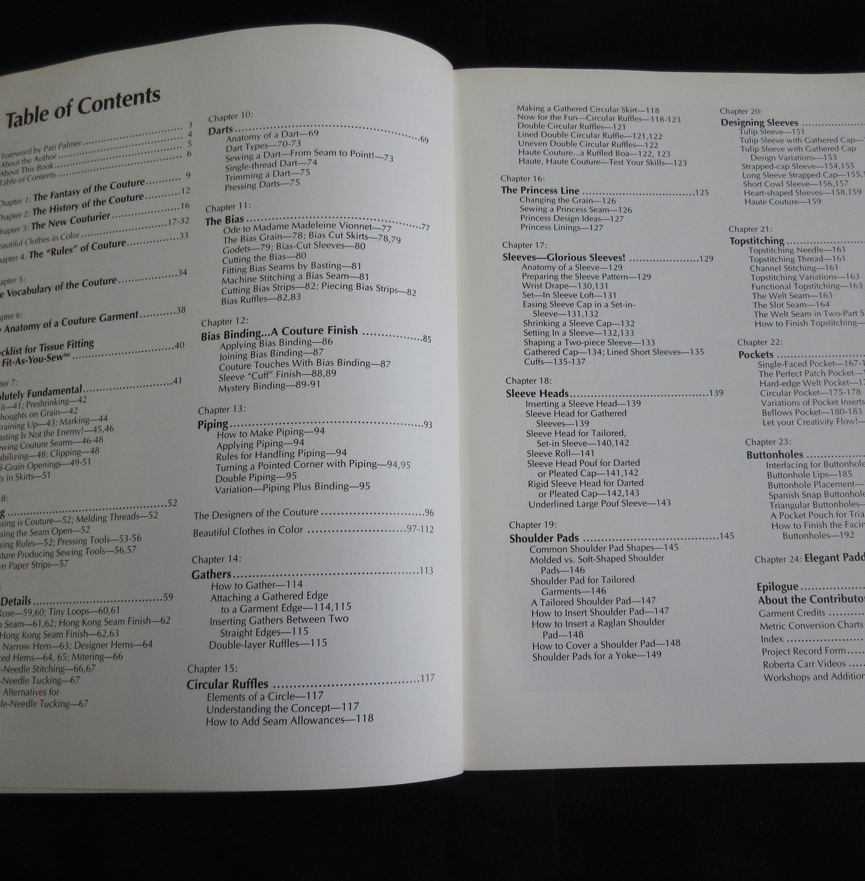 Palmer/pletsch Couture the Art of Fine Sewing Book by Roberta Carr ...