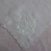 R Monogram Hanky Vintage White & Cream Embroidery Handkerchief White ...