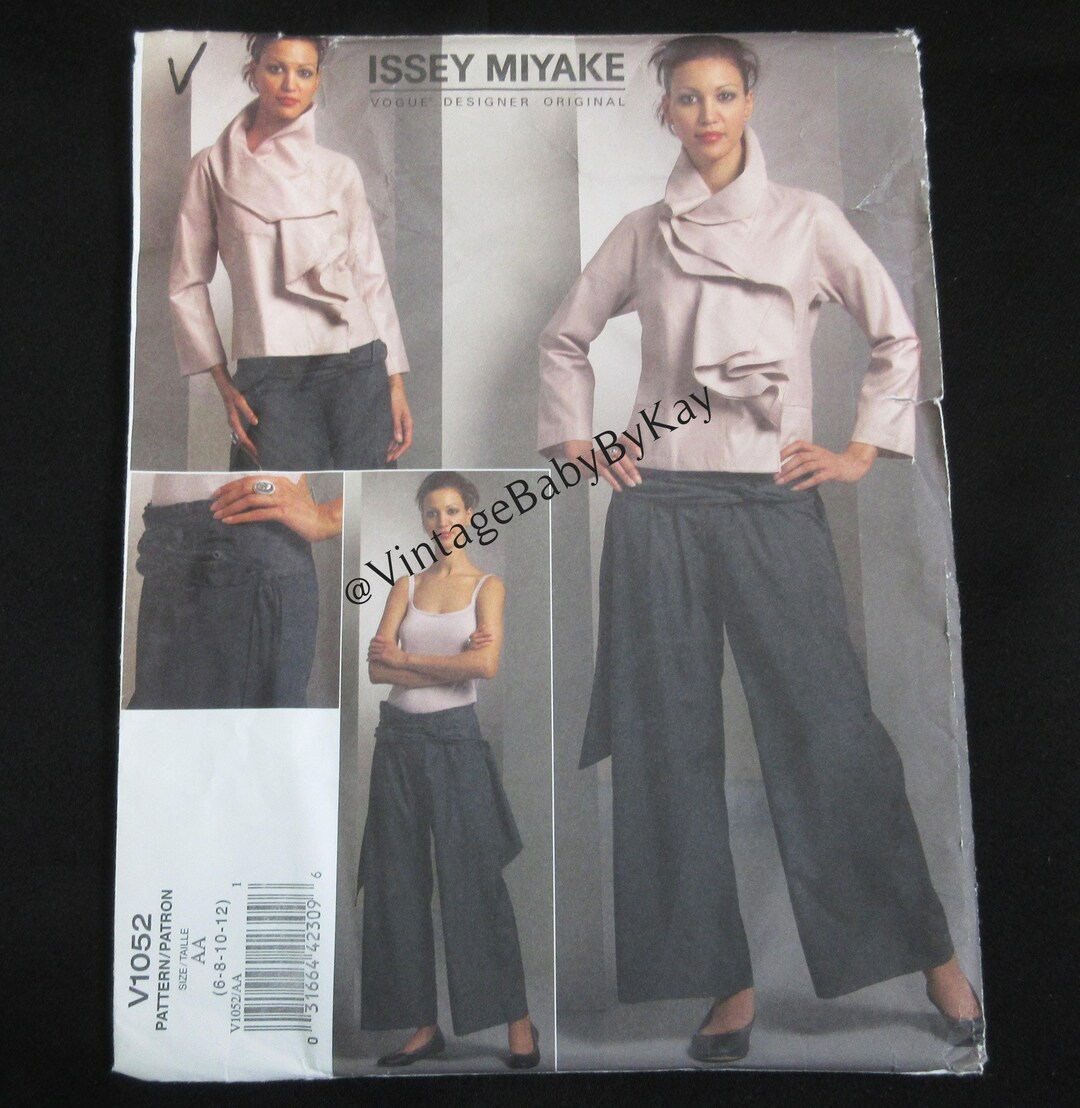 Vogue Issey Miyake Pattern 1052 Size 6-8-10-12 Jacket & Pants, Double ...
