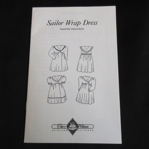 Chery Williams Pattern Sailor Wrap Dress Small Size 4 7 Sewing Pattern ...