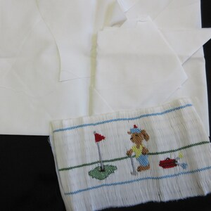 Golf Smocked Insert Ready to Add to Garment, Pleated Fabric Pull-up W ...