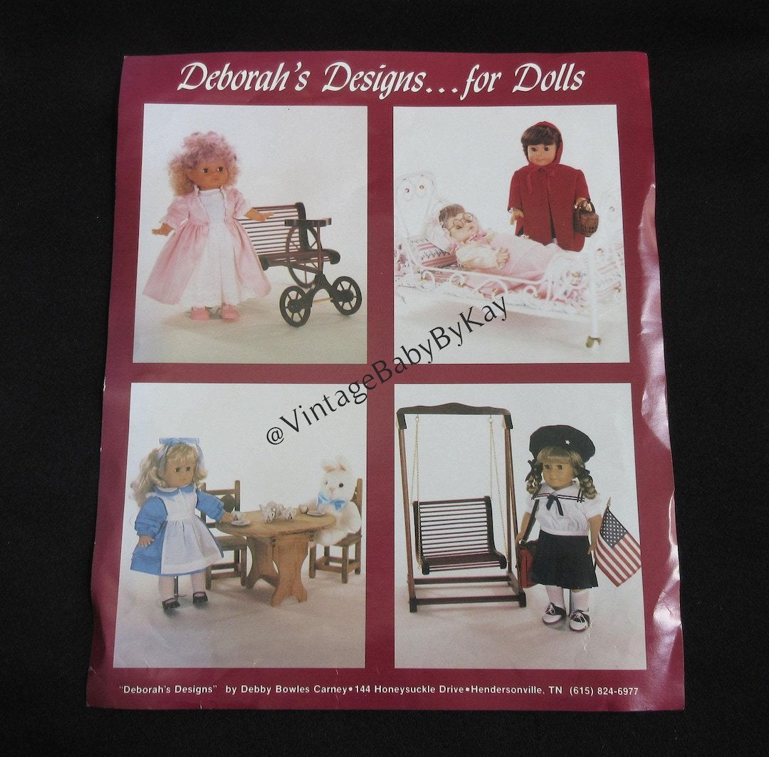 Deborah's Designs for Dolls, 4 Popular Designs for 18" Dolls to Match ...