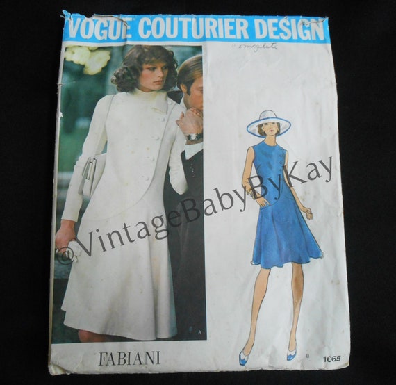 Sewing & Needlecraft Kits & How To Vogue 1065 Dress with Flared Skirt ...