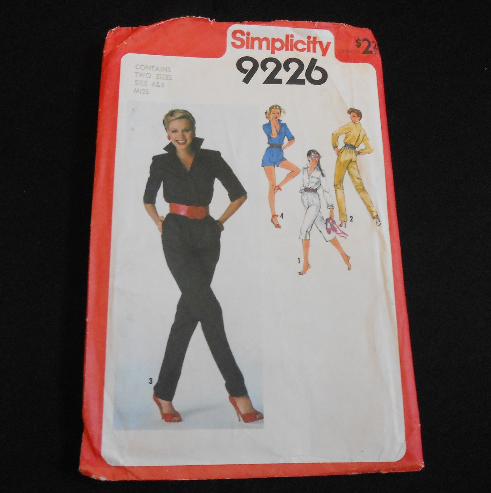 Simplicity 9226 Size 6-8 Adult Woman Jumpsuit Romper in 3 - Etsy