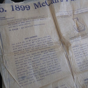 Mccall's 1899 Noah's Ark Toy Bag Pattern With 6 Stuffed Animals ...