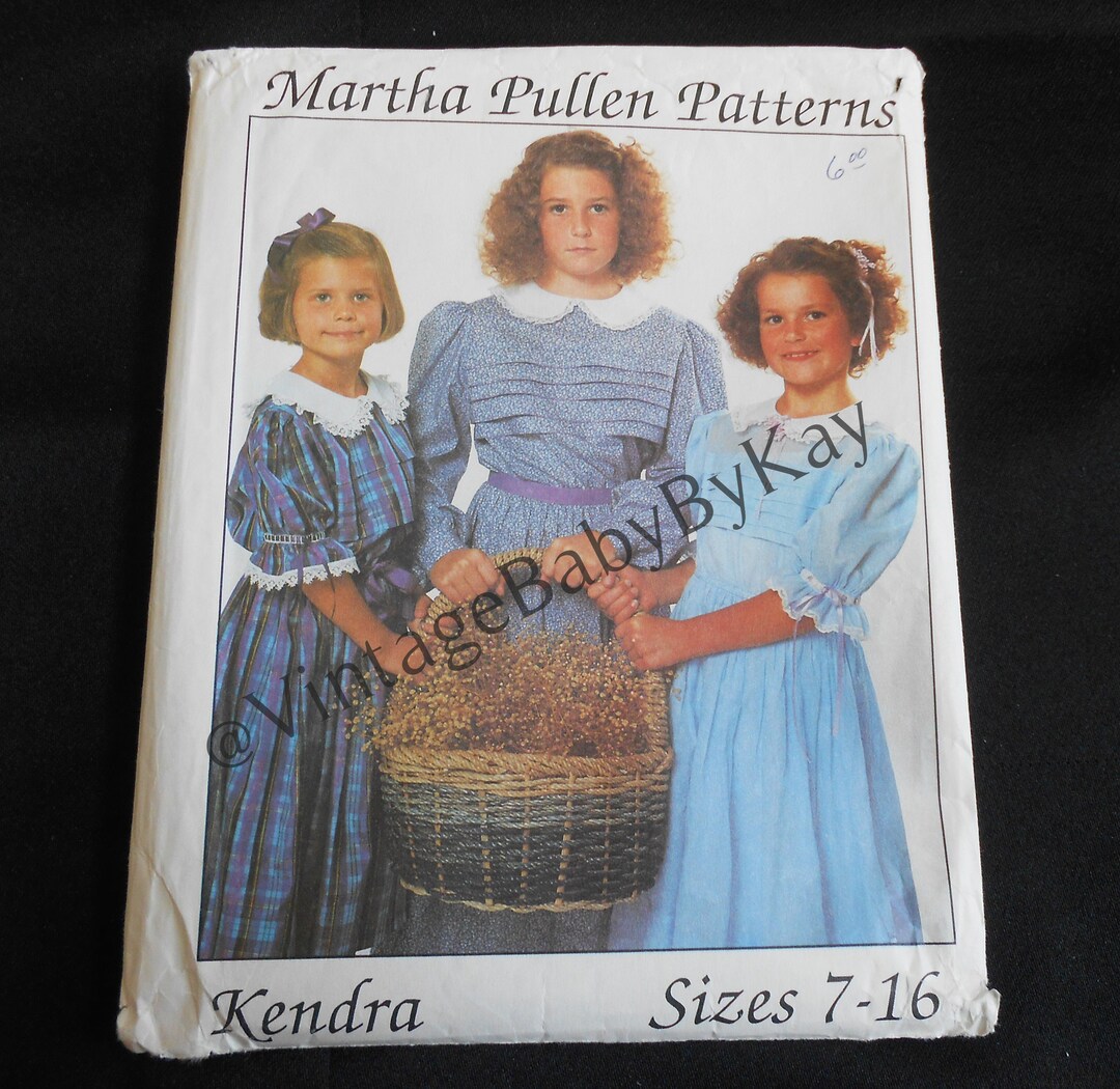 Martha Pullen Pattern Kendra Size 7 16 Girl, Dressy 1988 Heirloom ...