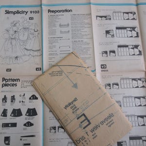 Simplicity 9103 Size 16 Adult Woman Square Dance Style Dress and Apron ...