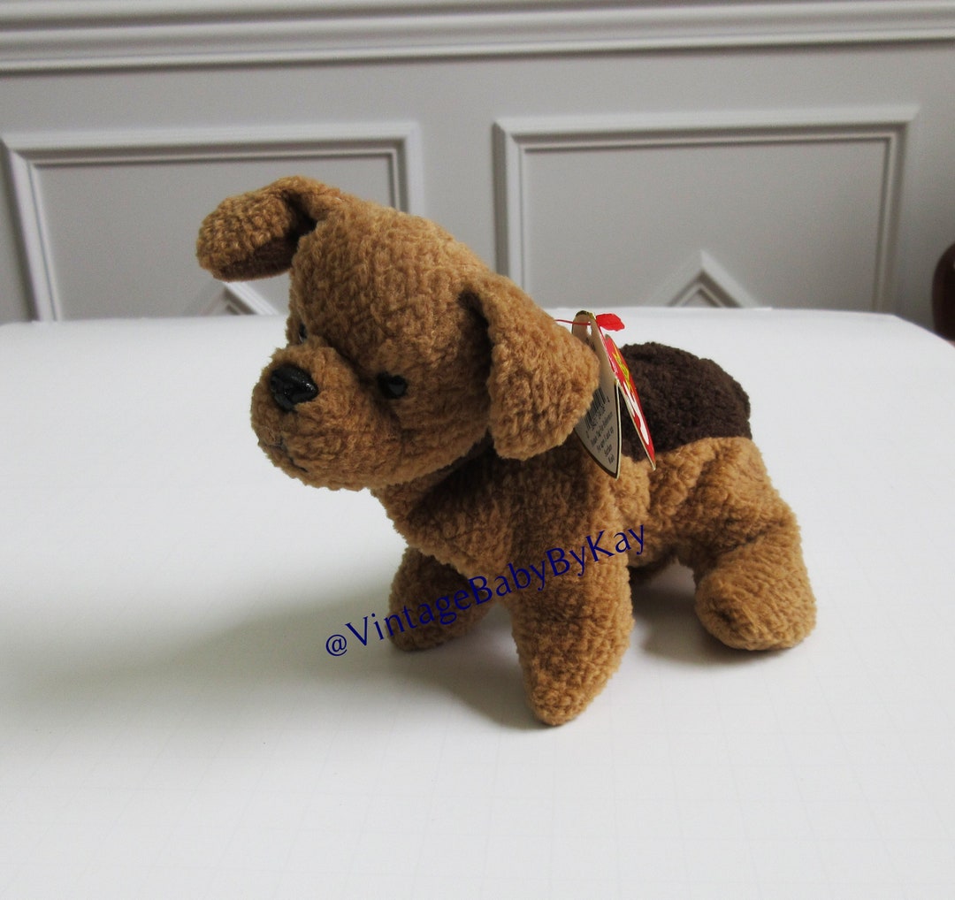 Beanie Baby Tuffy the Terrier Dog 1996 Collectible Stuffed Animal Soft ...